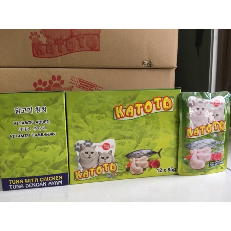 Clearance katoto wet cat food 24pack (box) makanan basah kucing ...
