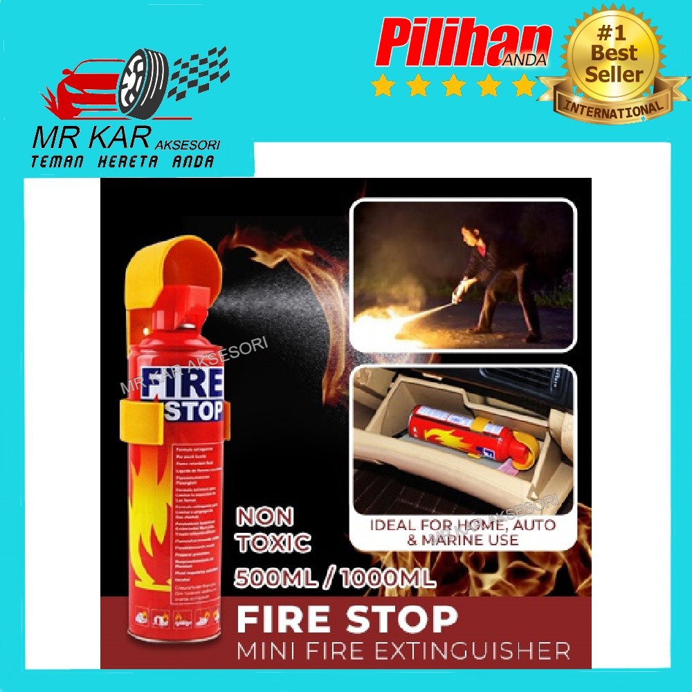 Mini Portable Fire Extinguisher Foam Home Store Room Car Lorry Kitchen ...