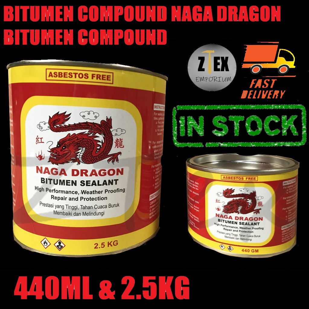 [100% ORIGINAL] NAGA DRAGON BITUMEN COMPOUND 2.5KG | Shopee Malaysia