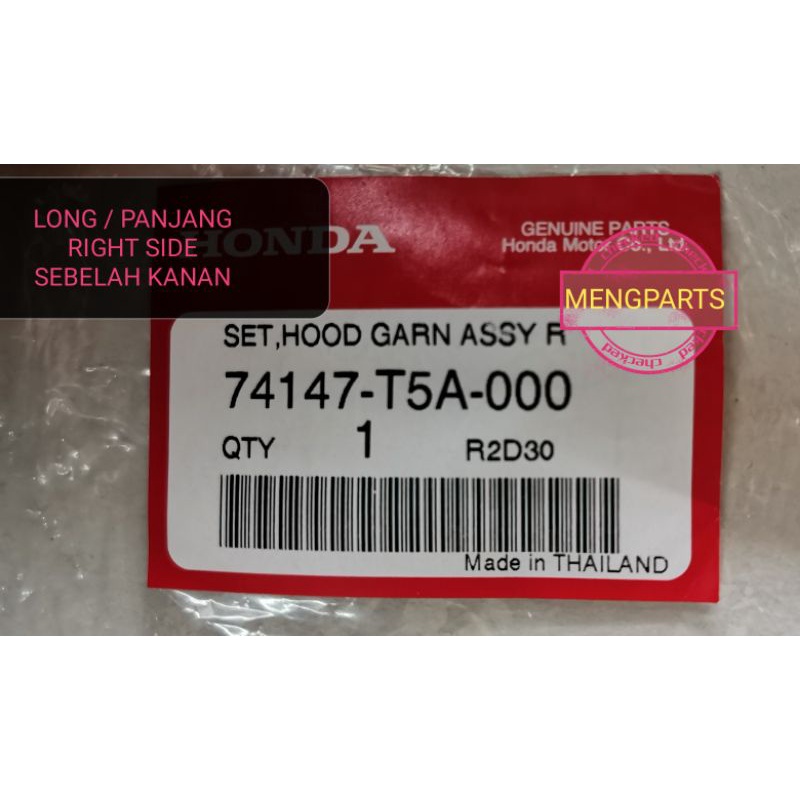 JAZZ T5A GK 2014Y- 2021Y WIPER GARNISH WIPER PANEL LEFT- SHORT-74198 ...