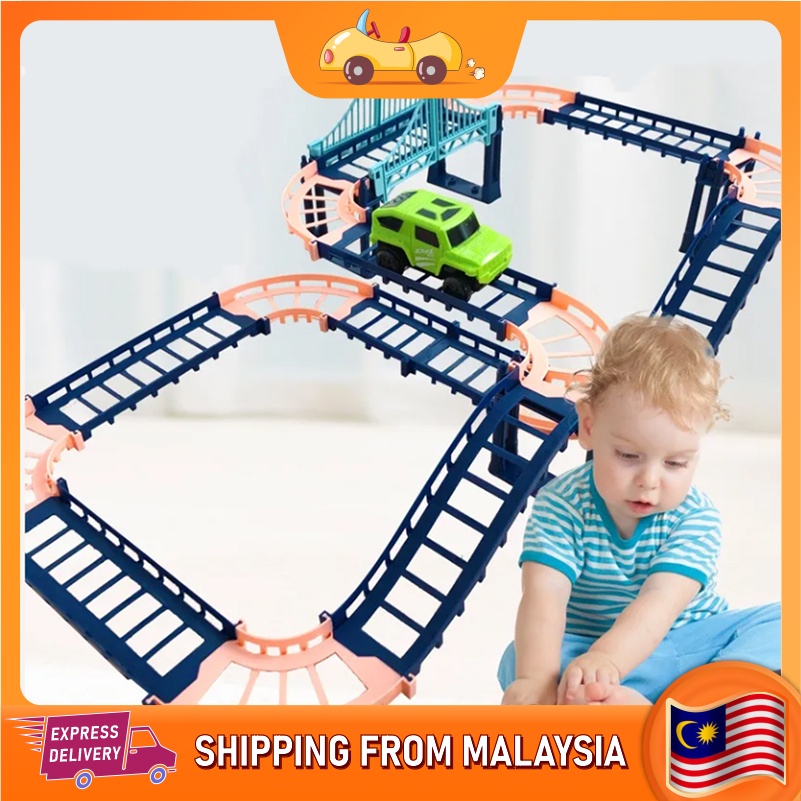 Children's electric rail car toy small train tow mas car to break ...