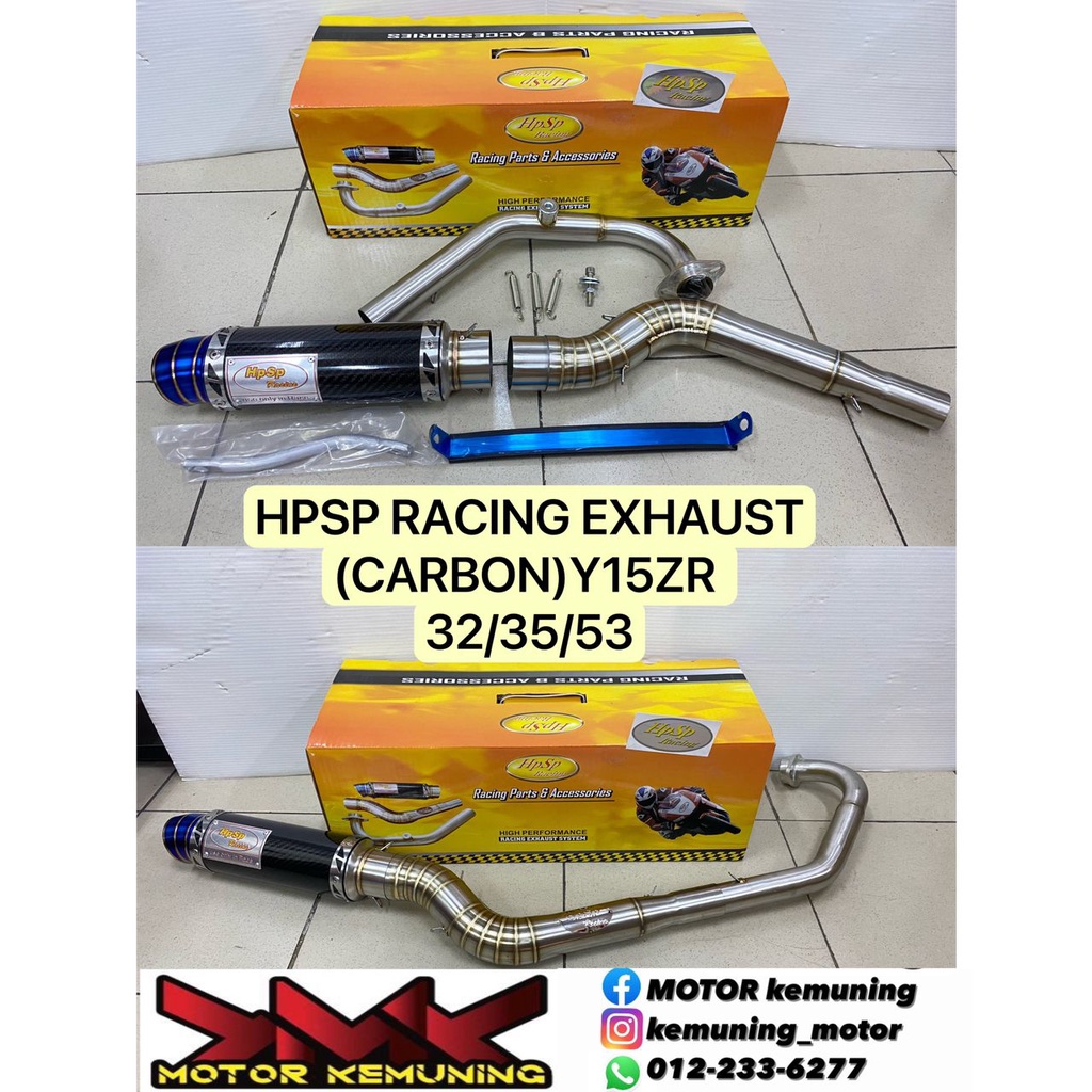 HPSP RACING EXHAUST (CARBON) Y15ZR 135LC LC TABUNG KONTOT PENDEK | Shopee Malaysia