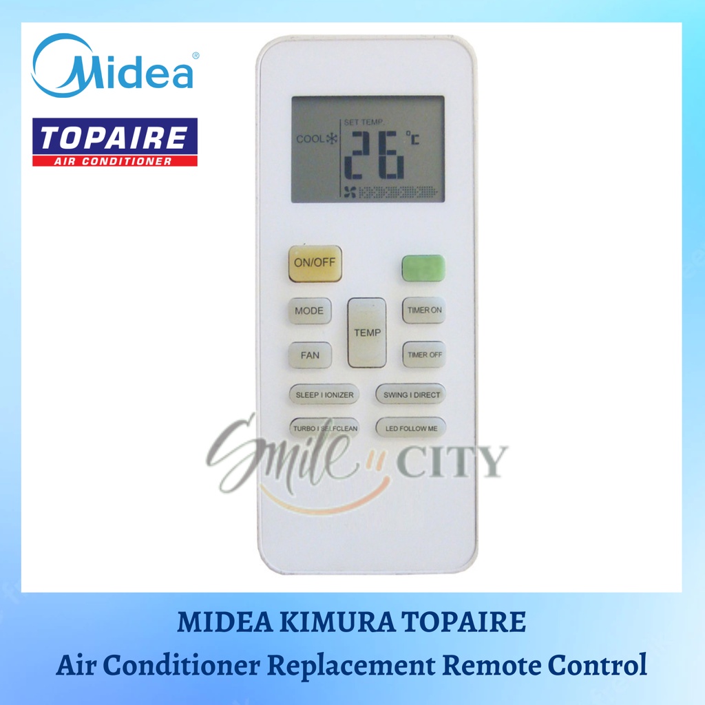 【𝐑𝐞𝐚𝐝𝐲 𝐒𝐭𝐨𝐜𝐤】MIDEA KIMUIRA TOPAIRE AIR CONDITIONING REMOTE CONTROL ...