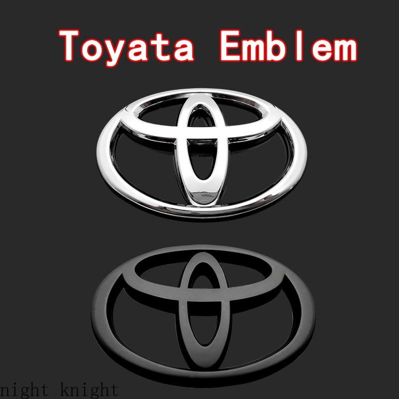 Toyota logo emblem matte black Front Emblem behind Badge Fit for Toyota ...