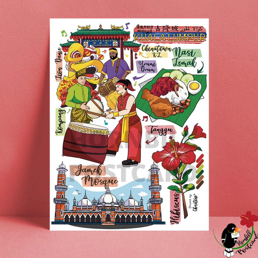 Kuala Lumpur Malaysia Postcard Poskad [Negeri series] | Shopee Malaysia
