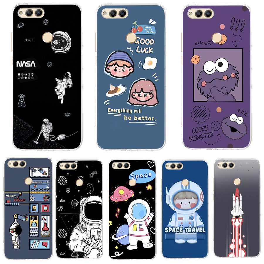 For Huawei Honor 7X 8A 8s 8C soft silicone TPU casing phone cases cover ...