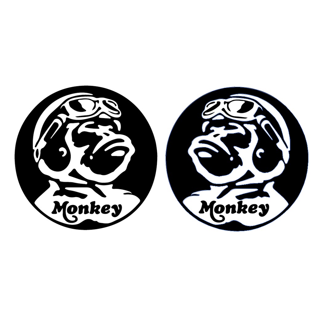 2 PCS HONDA MONKEY STICKER,BIKE STICKER TANK STICKER. | Shopee Malaysia