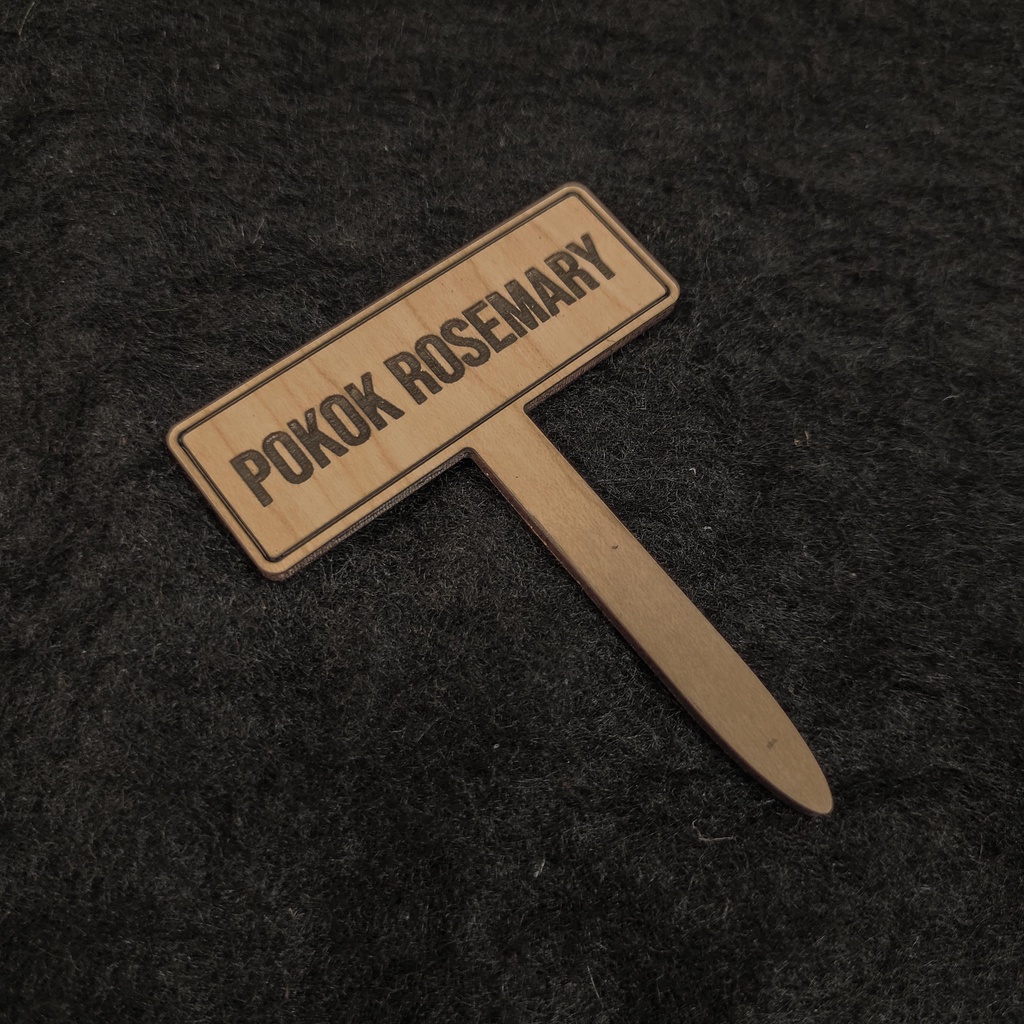 Label Pokok Kayu /Plant Tag/Plant Label/Penanda Pokok/Plant Tag / Plant ...