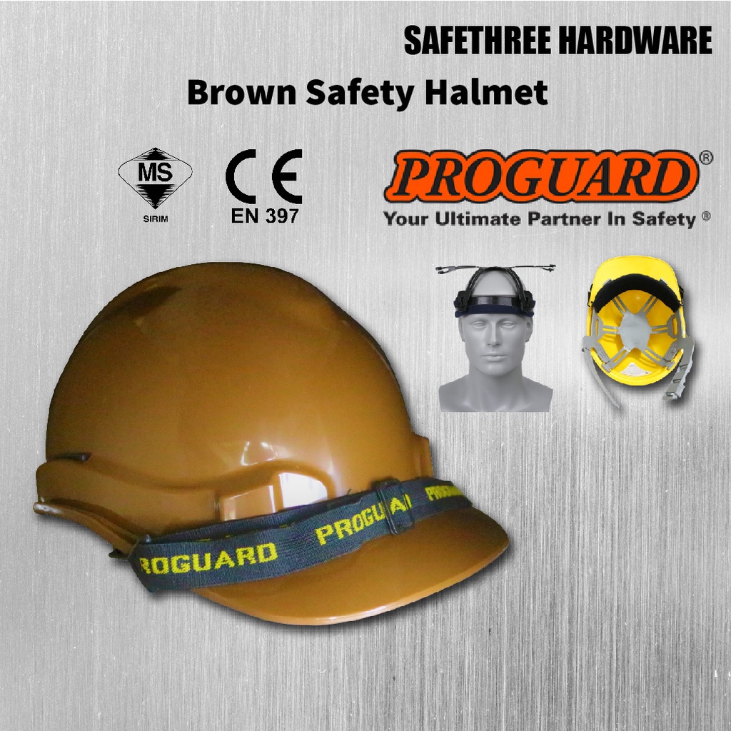Proguard Industrial Safety Helmet Sirim Certified Yellow White Blue Red ...