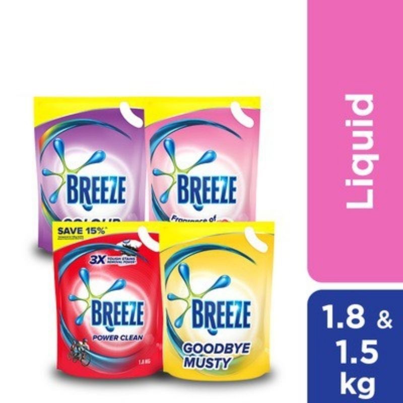 Breeze Detergent Liquid（Refill）1.5kg/1.8kg | Shopee Malaysia