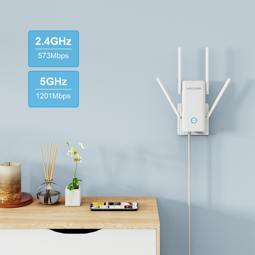 Wavlink AX1800 WiFi 6 Mesh Range Extender-Internet Booster, Dual Band ...