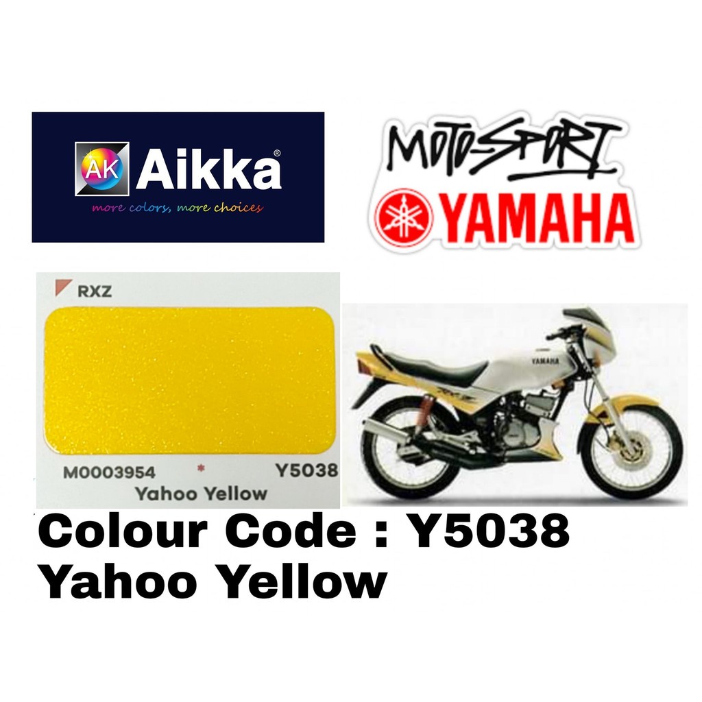 YAMAHA RXZ YAHOO YELLOW AEROSOL SPRAY MOTOR PAINT Y5038 (SET) | Shopee Malaysia