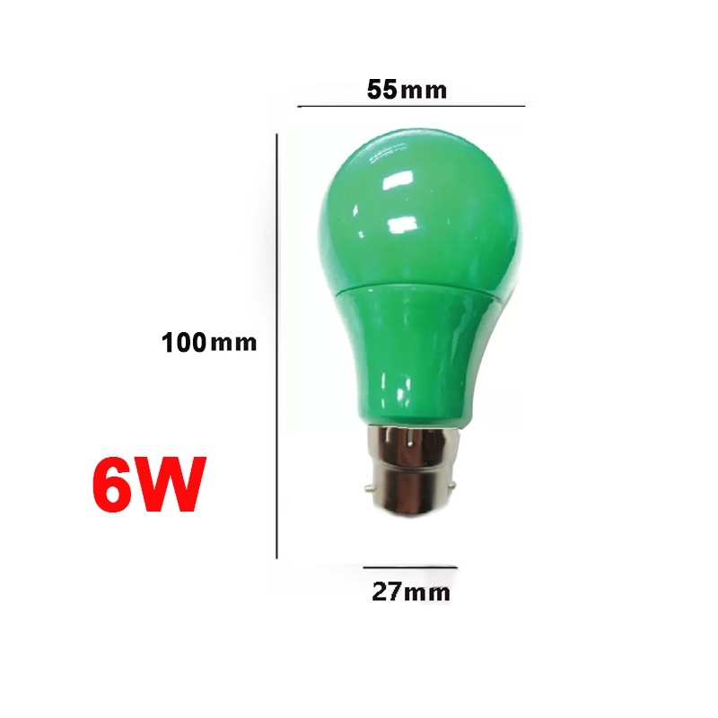 3W Led Colour Bulb Lampu Raya E27 B22 Mentol Lampu Hiasan Hari Raya ...