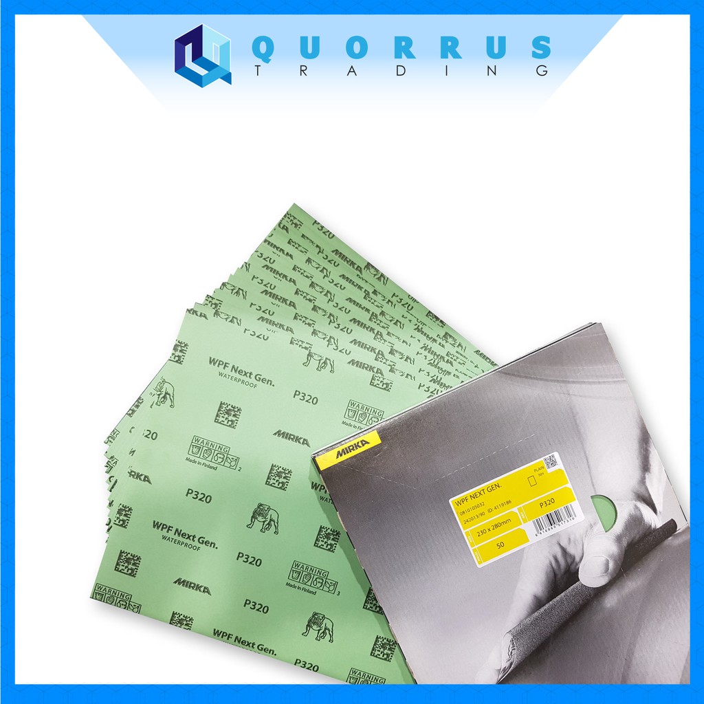ORIGINAL MIRKA WPF NEXT GEN WET DRY WATERPROOF SANDPAPER ARBASIVE SAND ...