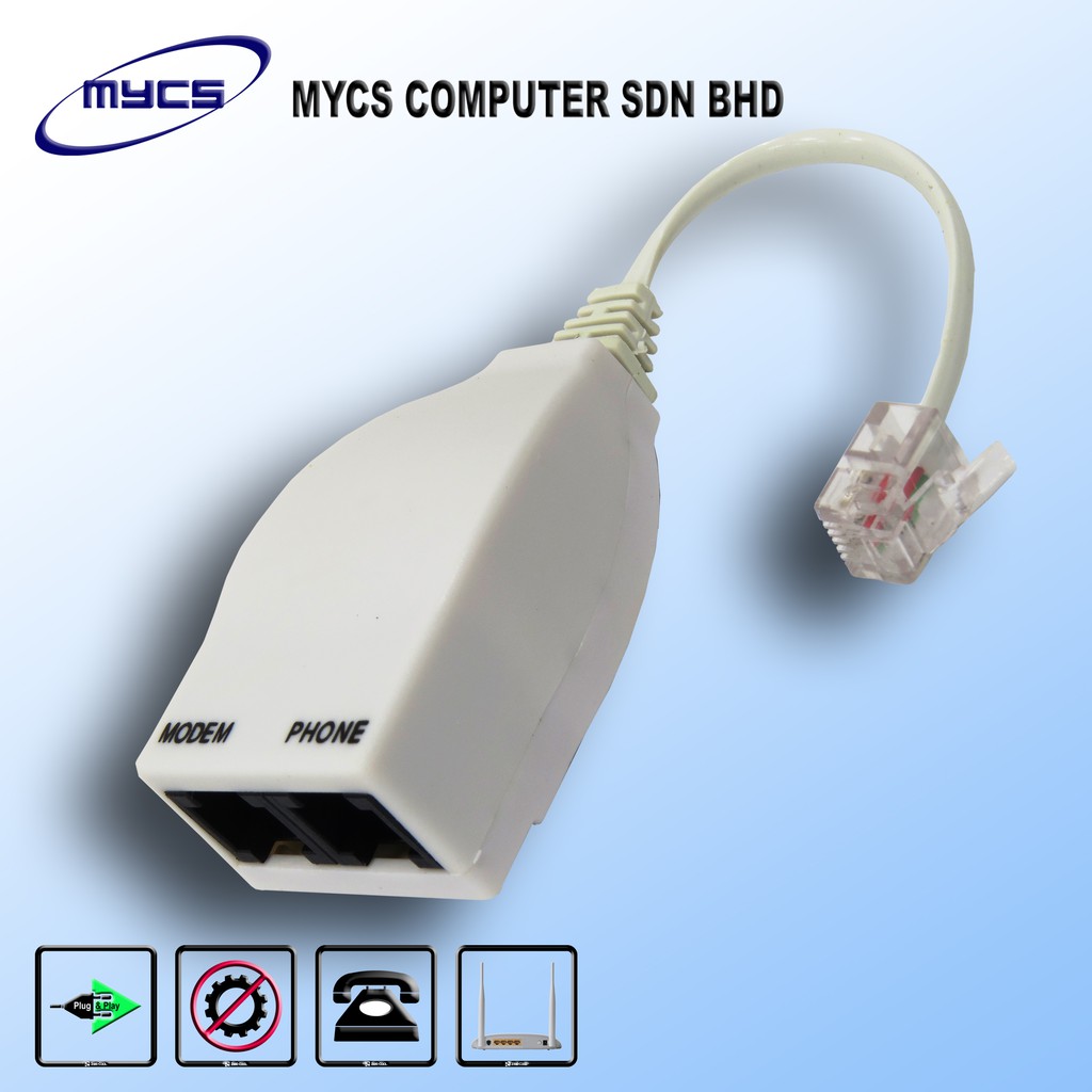 ADSL Splitter For Streamyx (Split Telephone Signal from Telecom ...