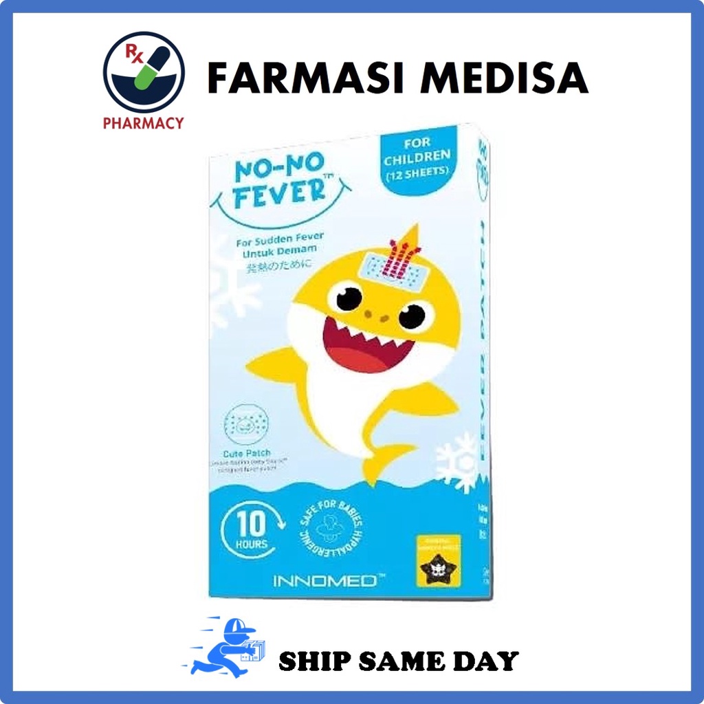 No-No Fever for Children Cute Patch Plaster Demam Kanak-kanak Innomed ...