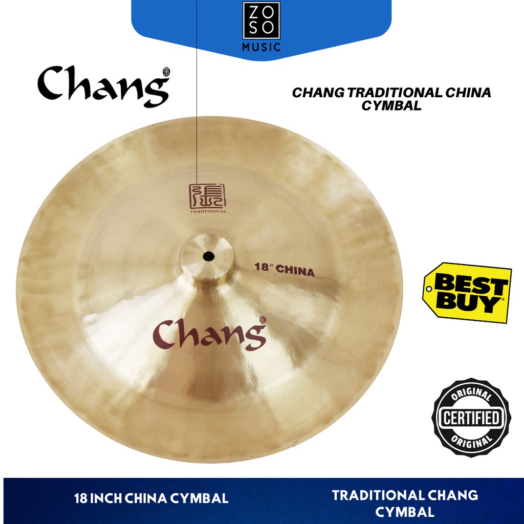 CHANG 18 inch Traditional China Cymbal Drum Accessories//AFFORDABLE ...