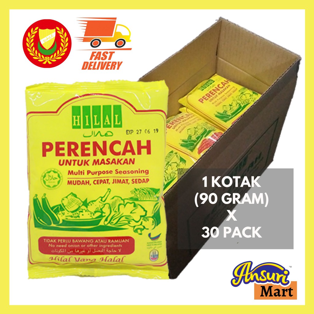 ⭐ HARGA BORONG DIRECT KILANG ⭐️ PERENCAH HILAL 90G X 30 PACK/ CARTON ORIGINA | Shopee Malaysia