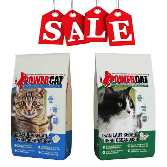 {Repack🔥} Powercat ocean fish/tuna | Shopee Malaysia
