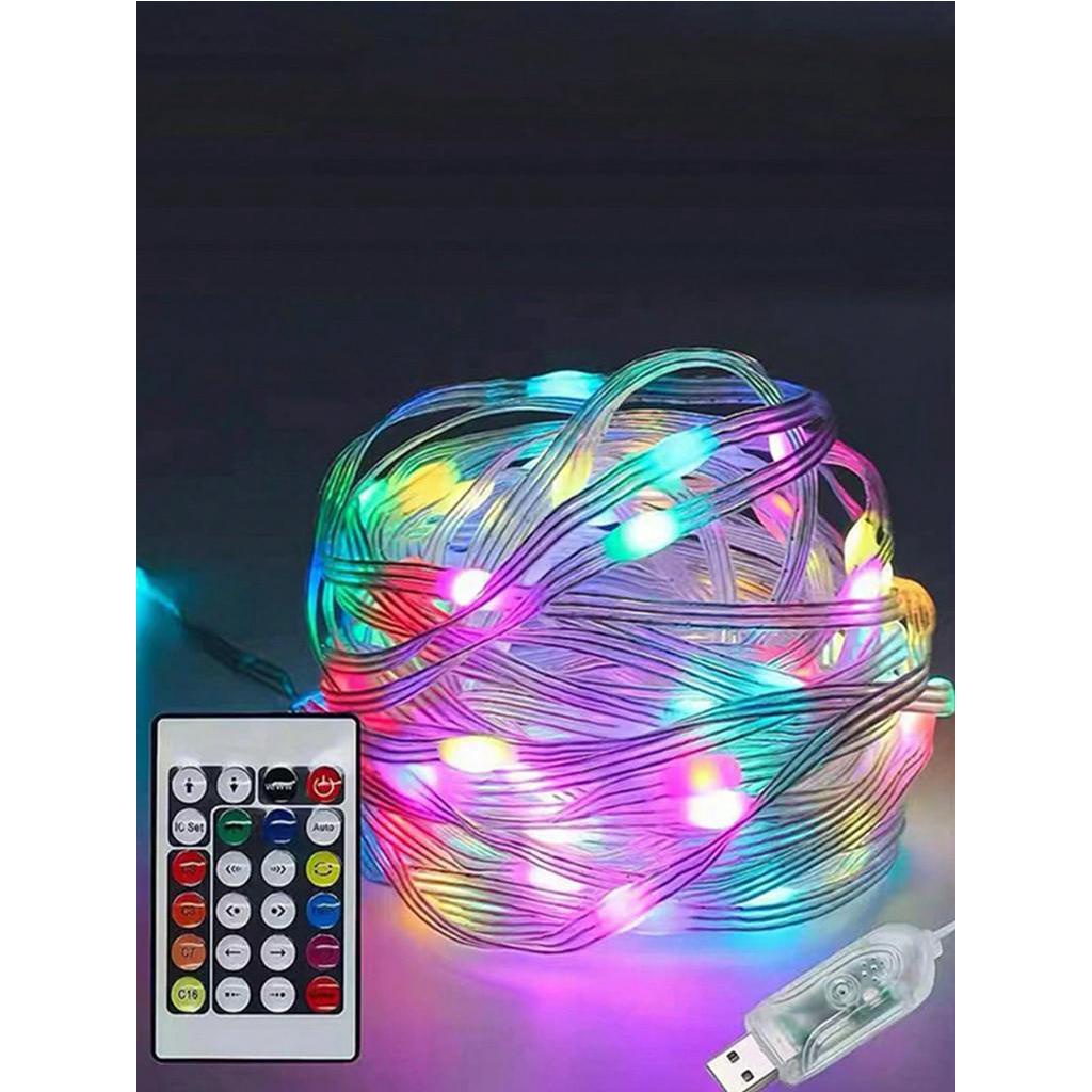 Usb Symphony Leather Line Light String RGB Smart APP Control Holiday ...