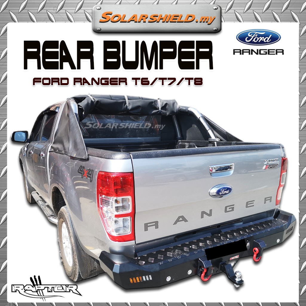 Ford Ranger T6 / T7 / T8, Wildtrack, Raptor Rear Bumper 4X4 Rear Bumper ...