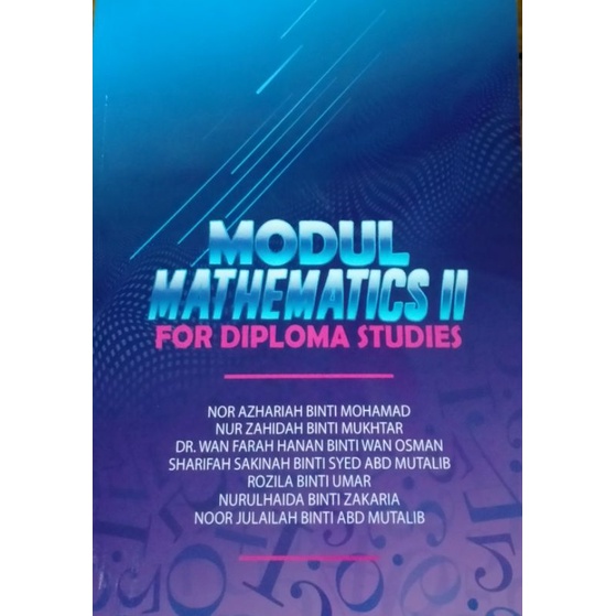 Mathematics II (Diploma) Module | Shopee Malaysia