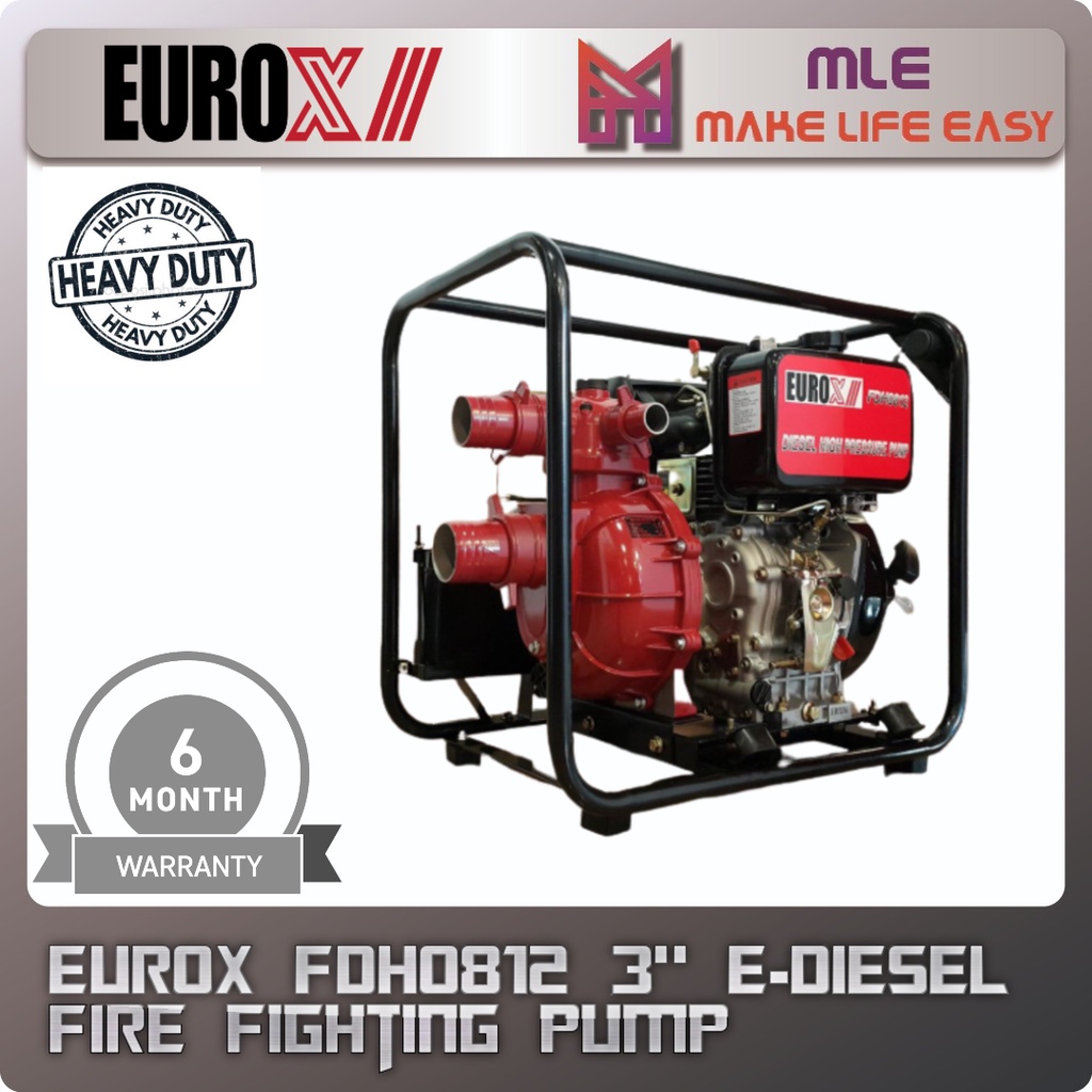 Eurox FDH0812 3" E-Diesel Fire Fighting Pump | Shopee Malaysia