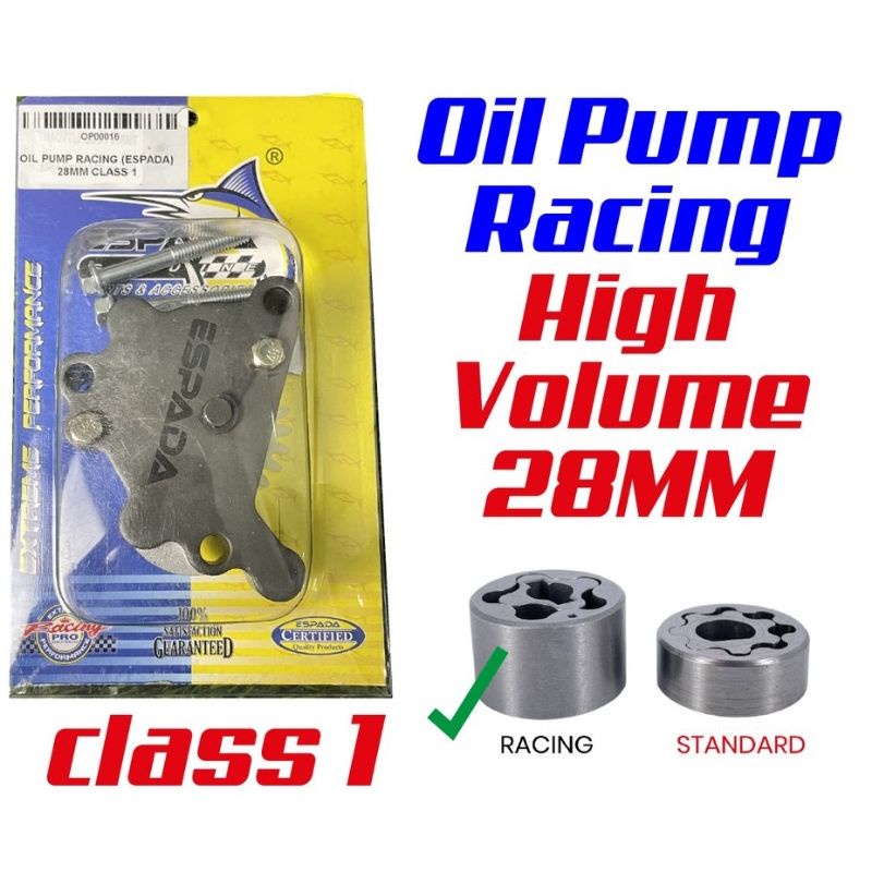 ESPADA Oil Pump Racing High Volume 28MM Honda Class 1 class1/ Ex5 Dream ...