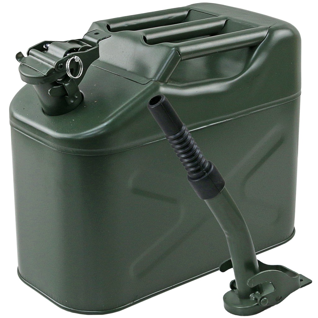 Tong diesel tong petrol Steel 10L/20L Jerry Can Flexible Spout Fuel ...