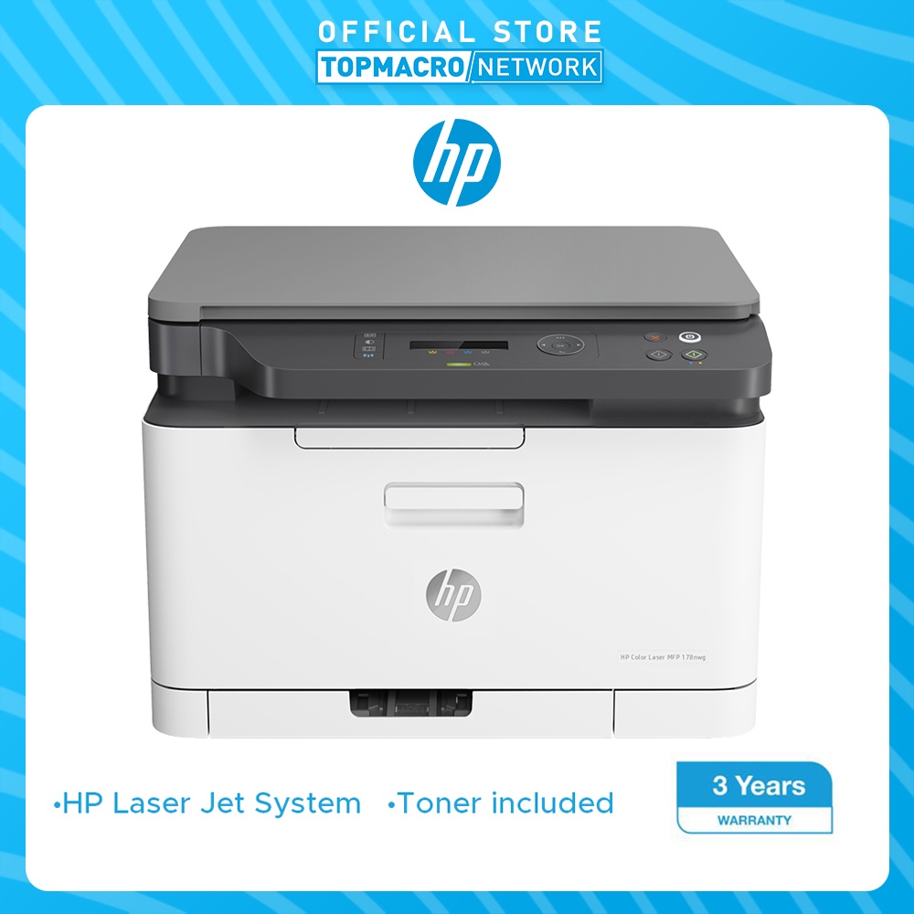 HP COLOR LASER MFP 178NW PRINTER (PRINT, COPY, SCAN, WIRELESS) | Shopee ...