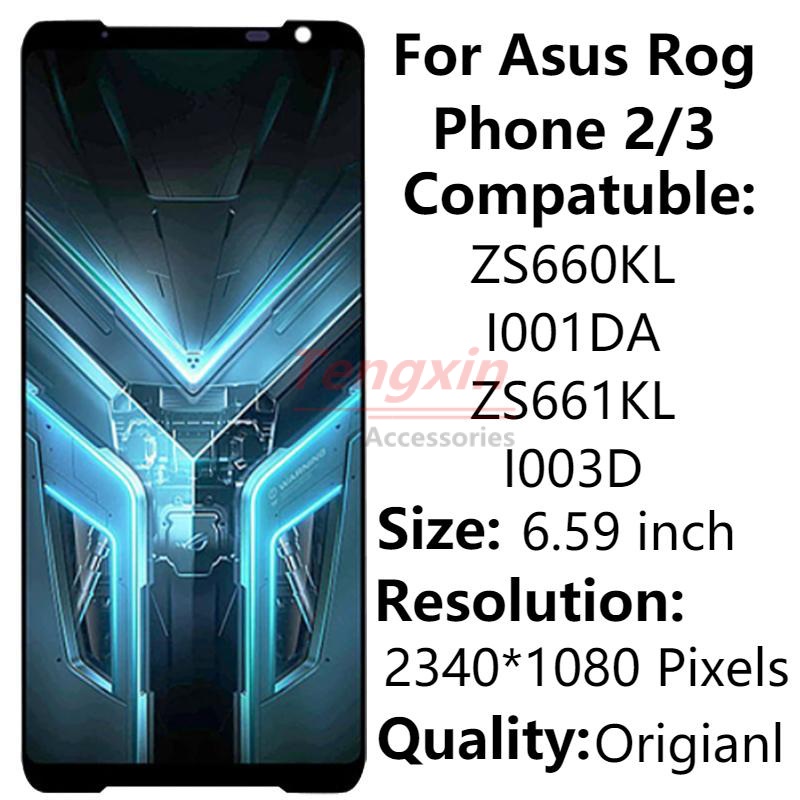 Original For ASUS ROG Phone 2 ZS660KL LCD Display Touch Screen ...