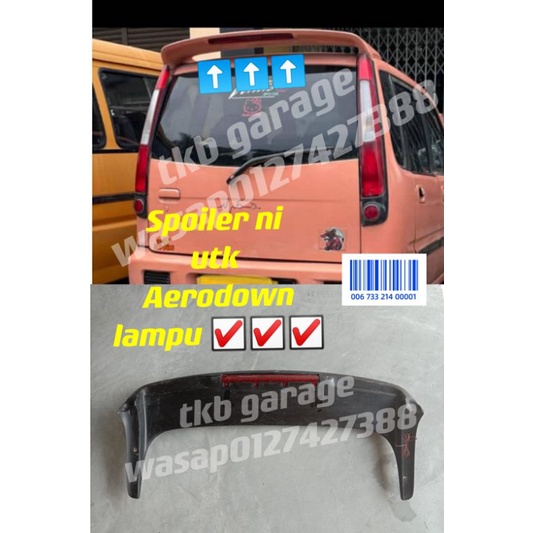 Kenari move rs aerodown tail lamp spoiler | Shopee Malaysia