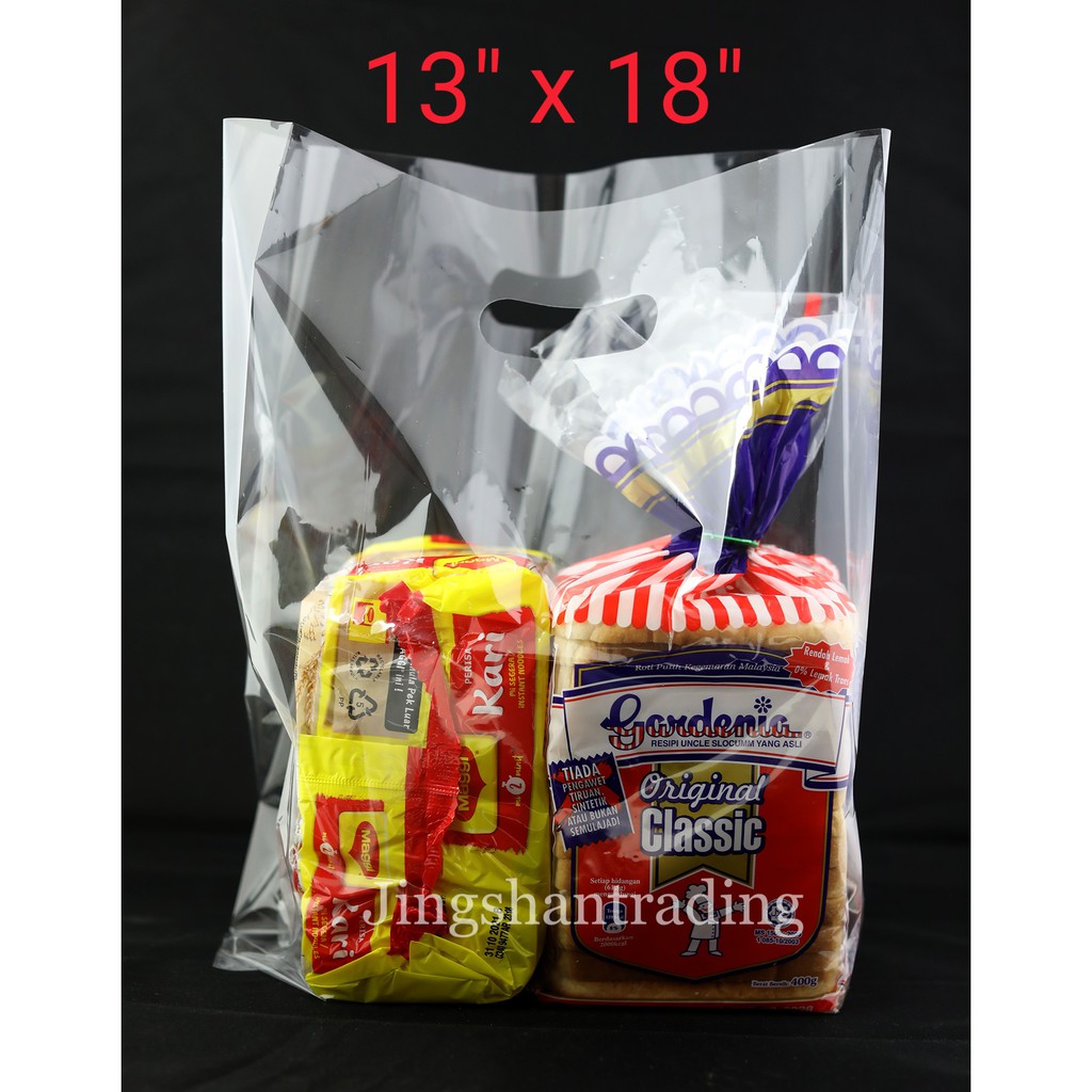 🔥[100pcs] 13"x18" PP Kidney Hole Bag/ Clear Transparent Plastic ...