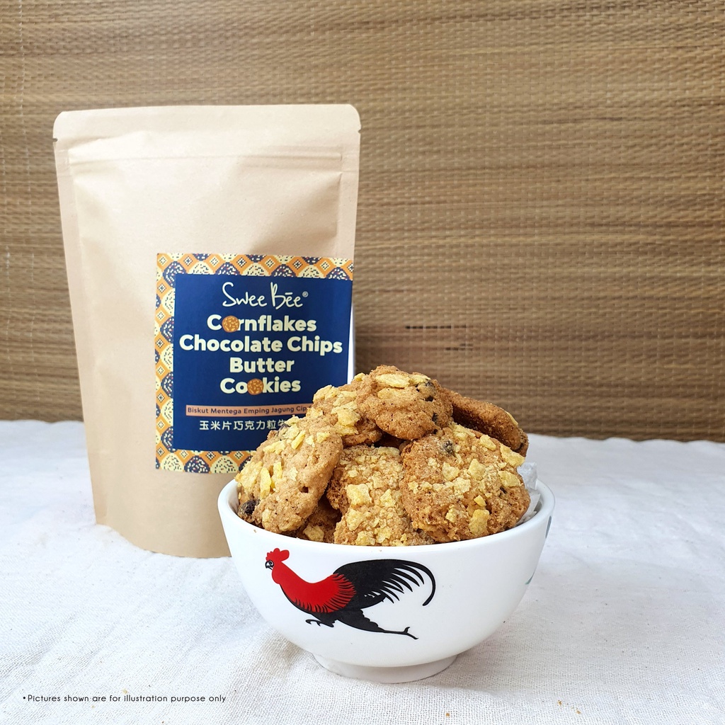 [ Local Ready Stocks ] Cornflakes Chocolate Chips Butter Cookies Kuih ...