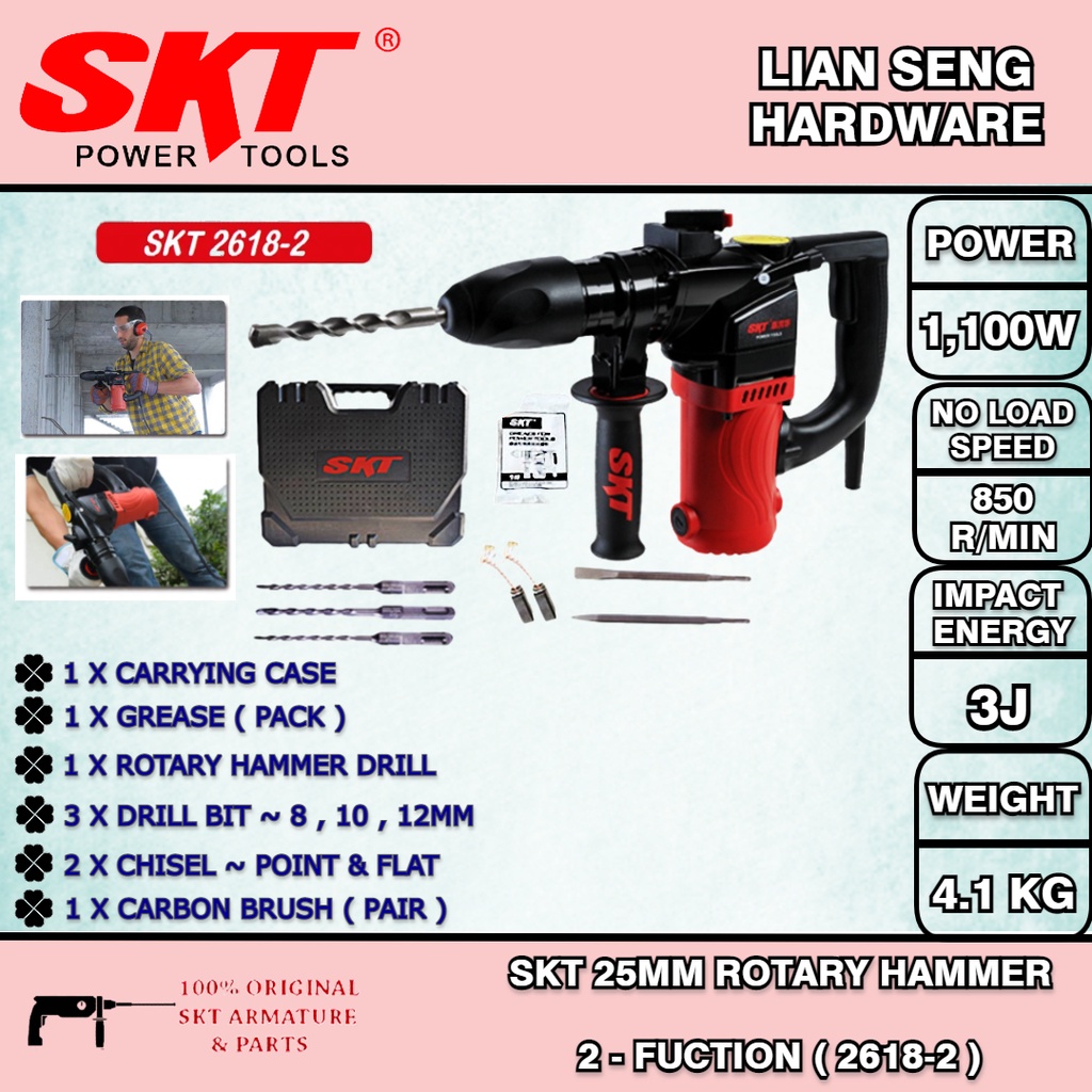 SKT 25MM ROTARY HAMMER ( 2618-2 ) | Shopee Malaysia