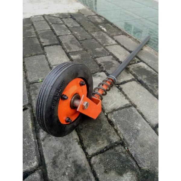 MERAH Red gletrek wheels swallow tire caster wheels 300kg/rubber tires ...
