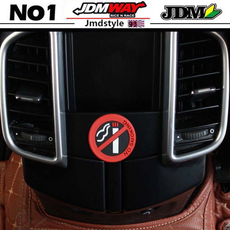 Universal Rubber NO SMOKING Sign Tips Warning Logo Car Stickers Taxi ...