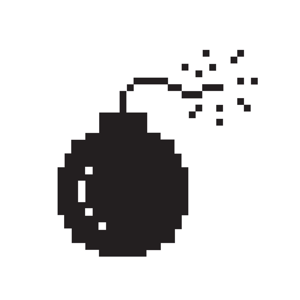 8-Bit Bomb | Temporary Tattoo Sticker Waterproof | Shopee Malaysia