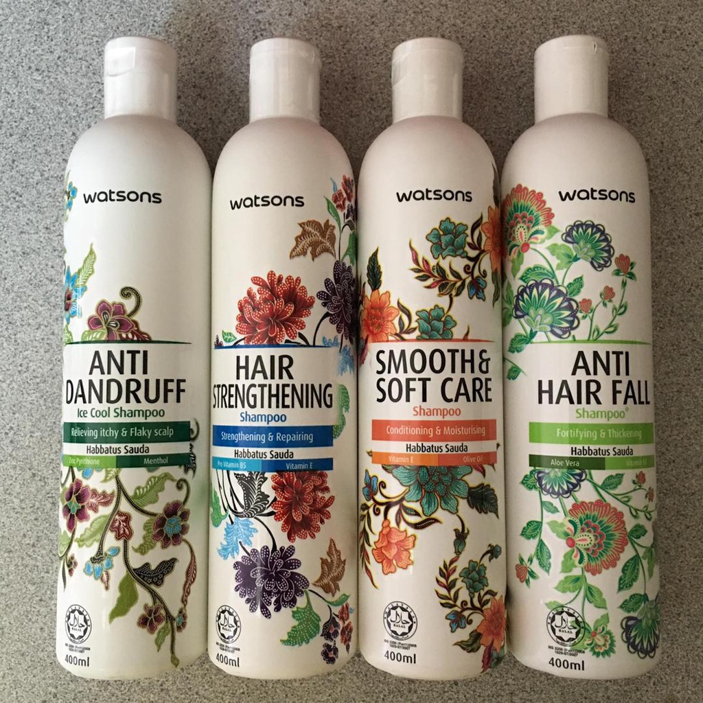 Watsons Halal Habbatus Sauda Shampoo 400ml ( Anti Hair Fall/Anti ...