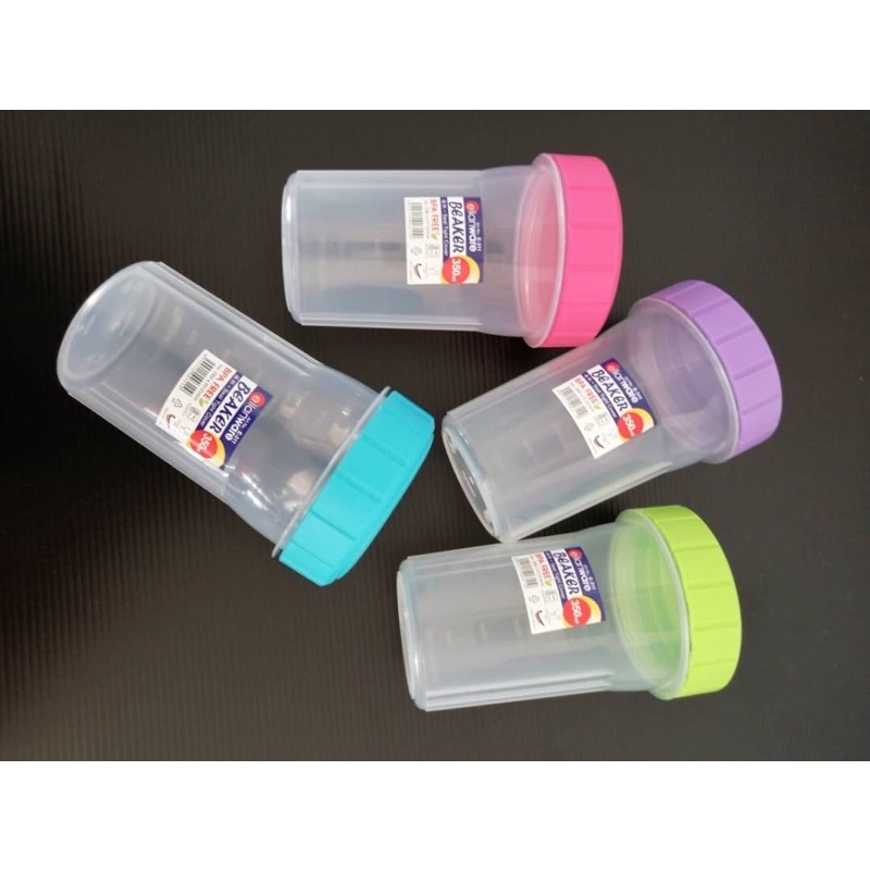 (311)350ml Beaker Bottles Shaker Container Cups Elianware D80 x135mm E ...