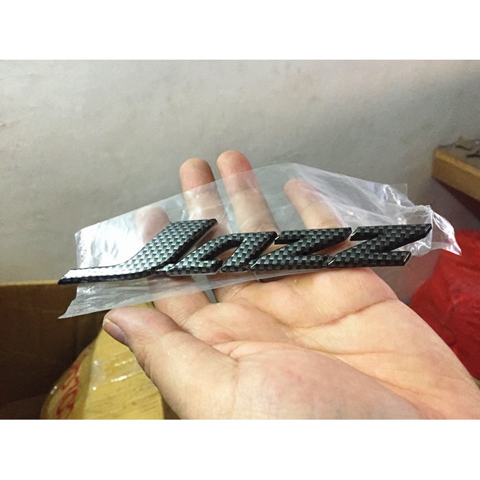 1 x Carbon Fiber Pattern JAZZ Logo Car Side Rear Emblem Sticker Badge ...