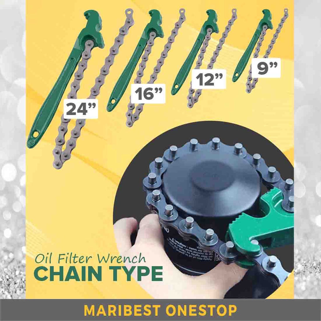OIL FILTER WRENCH CHAIN TYPE OIL FILTER OPENER CAR FUEL REMOVER TOOL ...