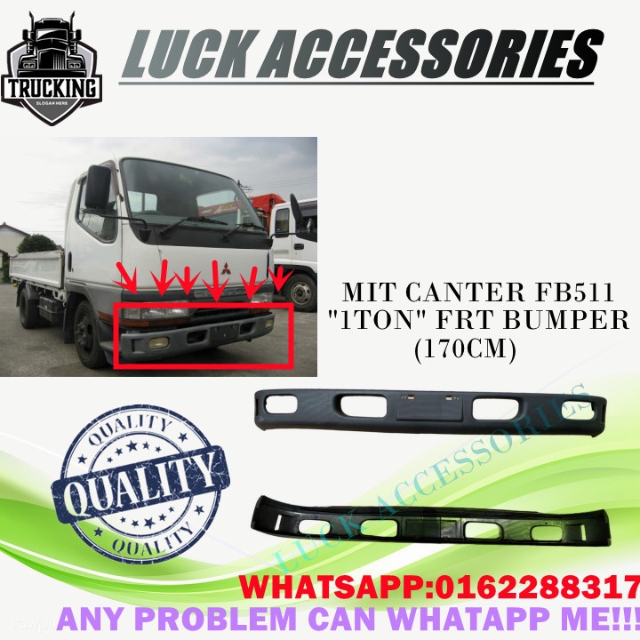 MIT CANTER FB511 "1TON" FRT BUMPER (170CM) HIGH QUALITY | Shopee Malaysia