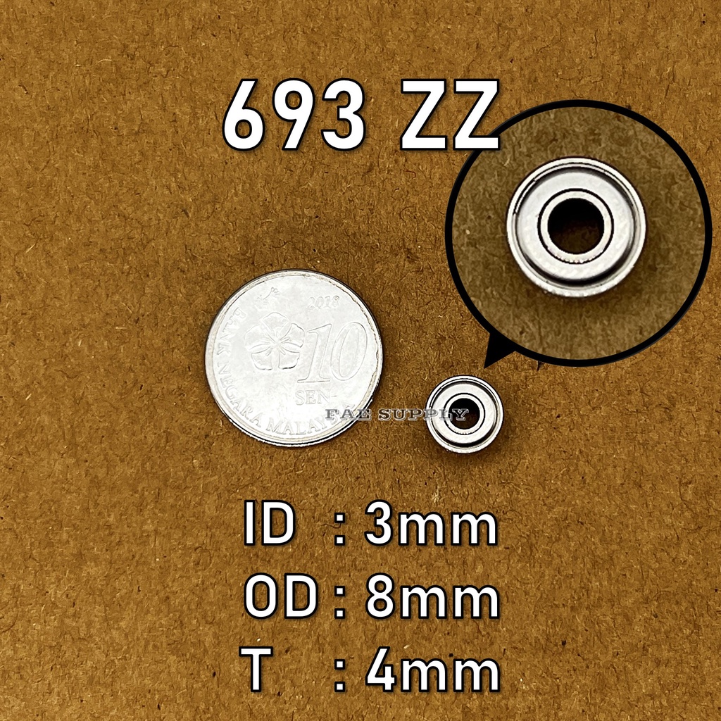 Ball Bearing 692 693 694 695 696 697 698 699 zz RS 2RS | Shopee Malaysia