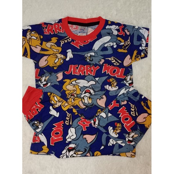 Pyjamas Set Tom and Jerry Kids Big Kids Sleepwear Nightwear Baju Tidur ...