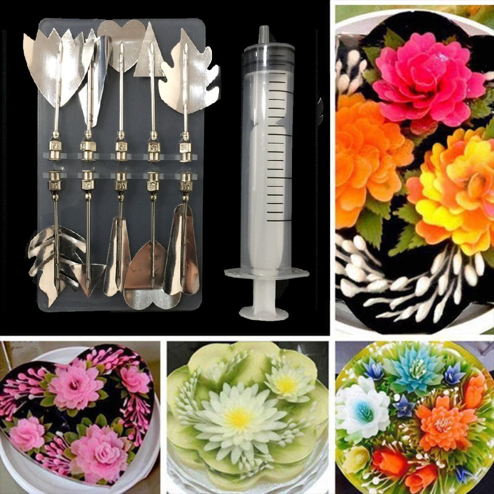🔥READY STOCK🔥3D Gelatin Jelly Art Tools 10 PCS Stainless Steel Jelly ...