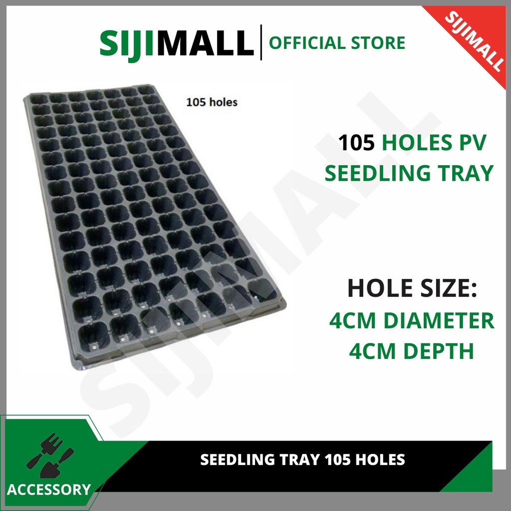 (3PCS) 21/50/105 Holes Seedling Tray (HIGH QUALITY), 1mm thick, Tray ...