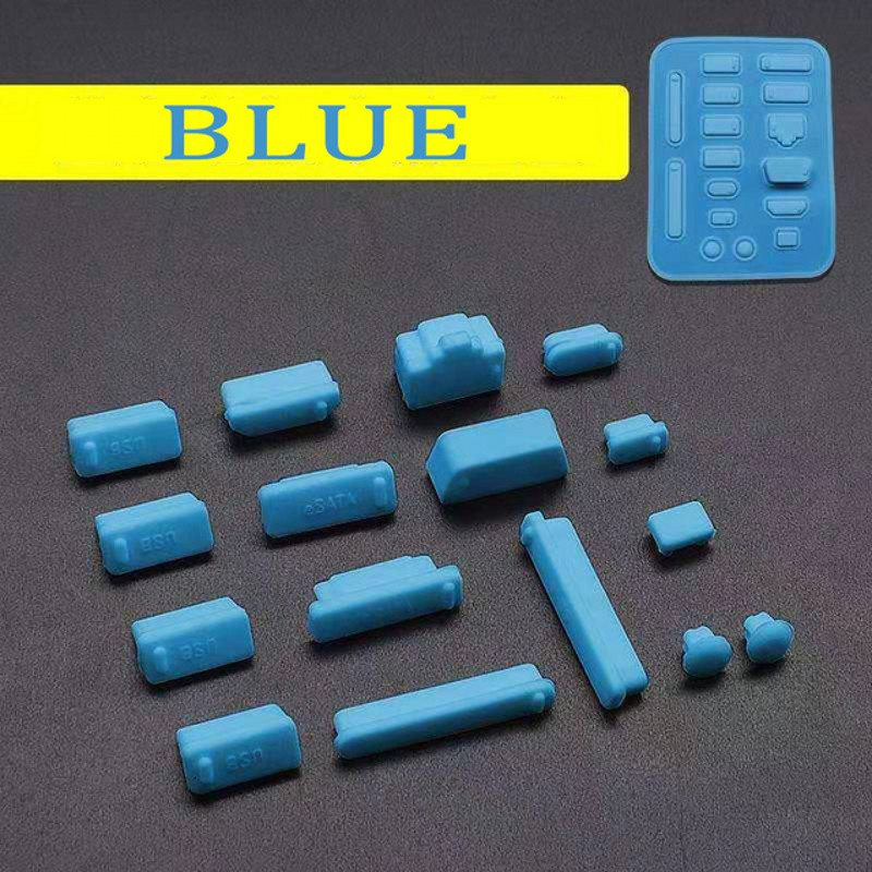 16pcs/set Colorful Anti Dust Plug /Colorful Silicone Dustproof Plug ...
