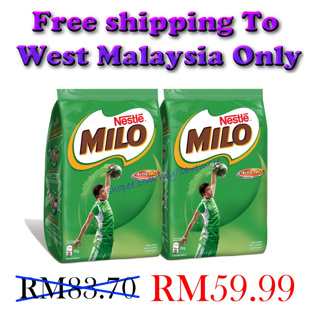 2x MILO ACTIV-GO 2KG SOFT PACK | Shopee Malaysia