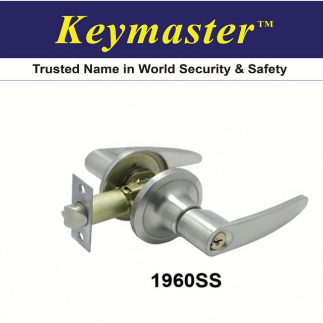 KEYMASTER TUBULAR LEVER HANDLE DOOR LOCK 1960SS LEVER SET LEVEL LOCK ...